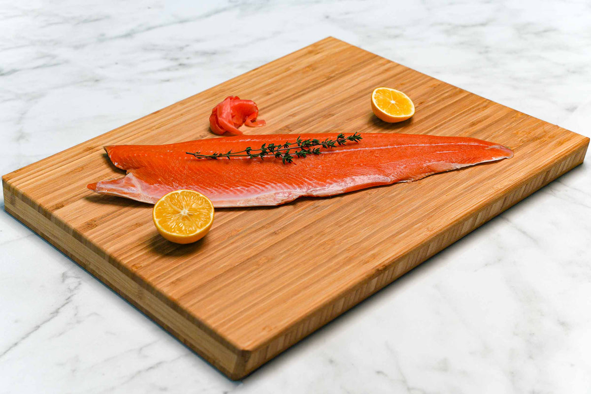 Frozen Wild Spring Salmon Fillets | BC Live Spot Prawns & Seafood