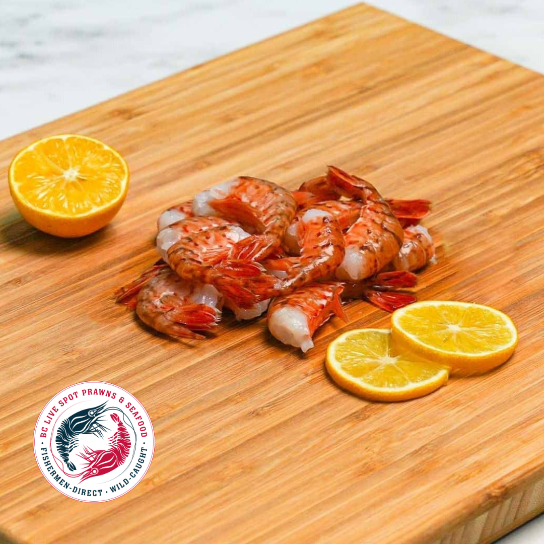Coonstripe Shrimp Tails - BC Live Spot Prawns & Seafood