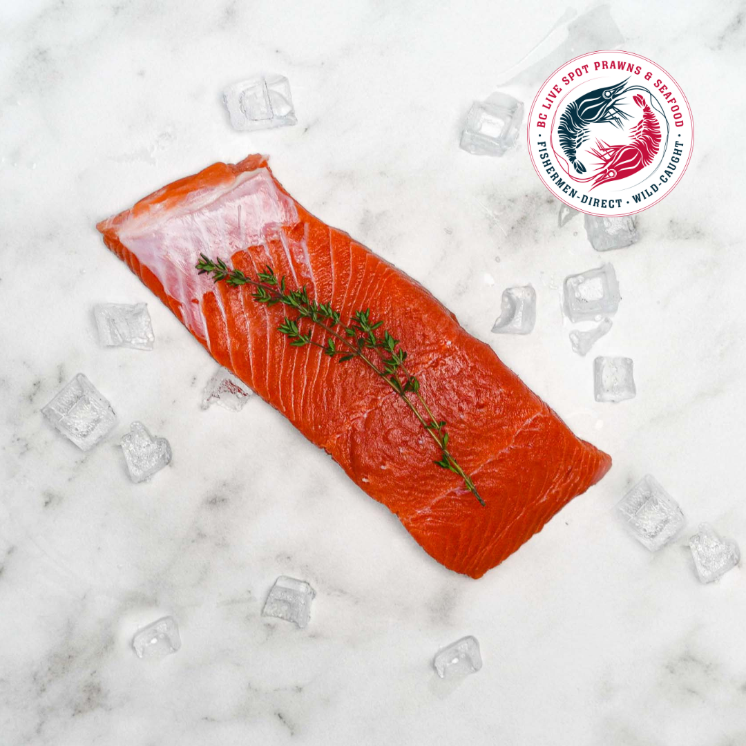 Buy Wild Sockeye Salmon Portion Size Fillets | BC Live Spot Prawns ...